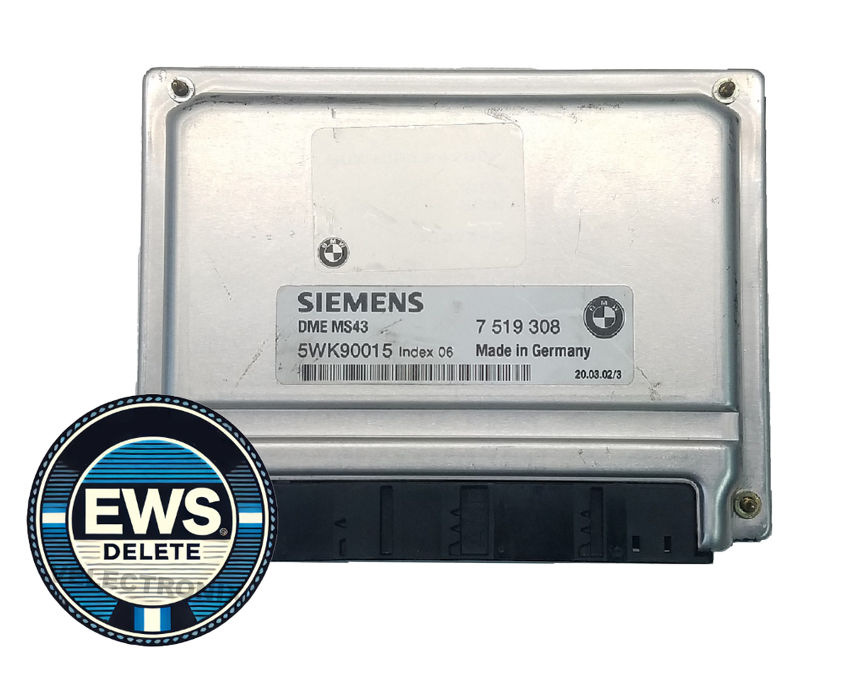 BMW MS42, MS43, MS45 DME EWS Delete | Immobilizer Off ECU IMMO OFF Ser ...